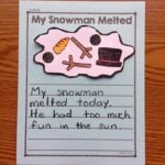Melted Snowman Writing Activity - Simply Kinder