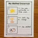 Melted Snowman Writing Activity - Simply Kinder