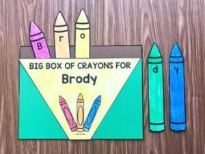 Name Crayon Box (Editable) - Simply Kinder