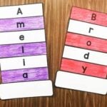 Name Pattern Hats (Editable Name Craft) - Simply Kinder