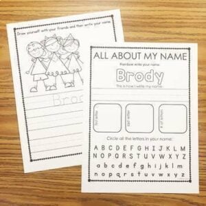Names - Editable Names Activities - Name Printables - Simply Kinder