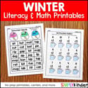 No Prep Winter Activities Kindergarten - Simply Kinder
