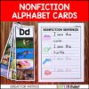Nonfiction Alphabet Cards - Simply Kinder