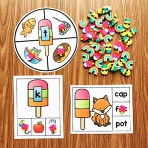 Popsicle Mini Eraser Activities - Simply Kinder