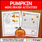 Pumpkin Mini Eraser Activities - Simply Kinder