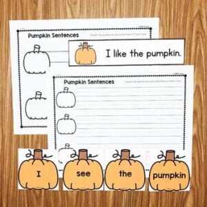 Pumpkin Sentences - Simply Kinder