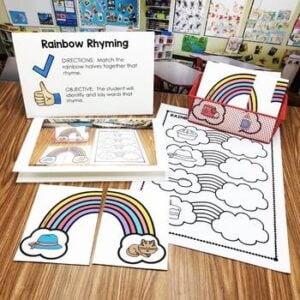 Rainbow Rhymes - Rhyming Center - Simply Kinder