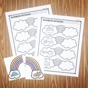 Rainbow Rhymes - Rhyming Center - Simply Kinder