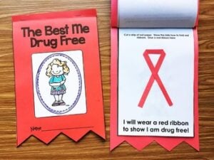 Red Ribbon Week Book for Kindergarten, First Grade, and Preschool ...
