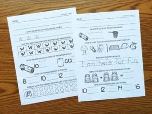 Second Quarter Kindergarten Morning Work - Simply Kinder