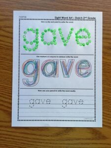 Sight Word Art - Simply Kinder