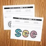 Sight Word Cut and Color - Fry 1-100 - Simply Kinder