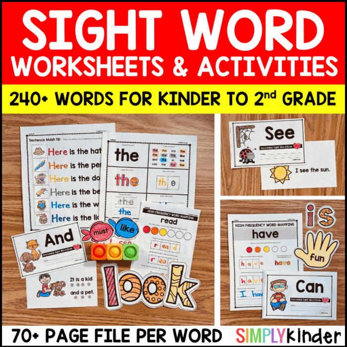 How-To Teach Sight Words In Kindergarten - Simply Kinder