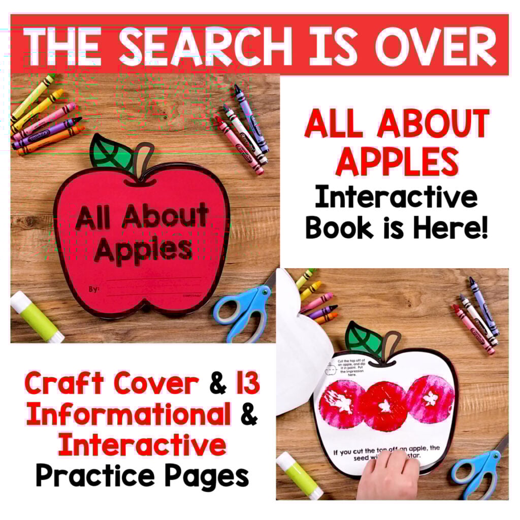 All About Apples - Apple Activities Book for Kindergarten and First ...