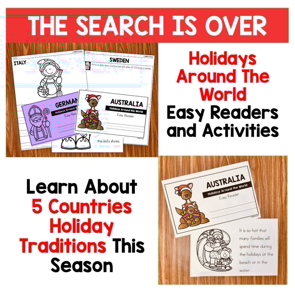 Christmas & Holidays Around the World Informational Easy Readers ...