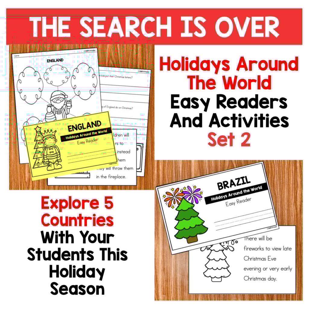 Christmas & Holidays Around the World Informational Easy Readers ...