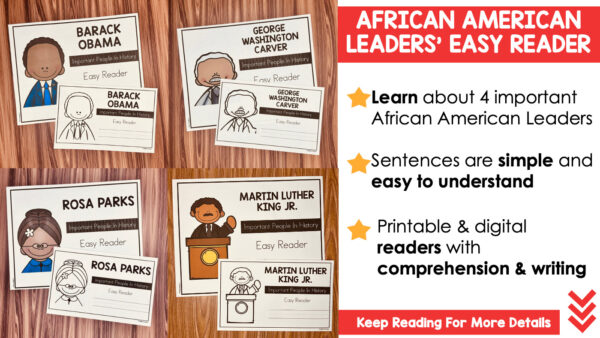 Black History Month Activities, African American Leaders Informational ...