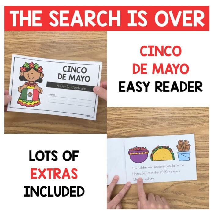 Cinco de Mayo Kindergarten Reading Activity, Nonfiction Reader ...