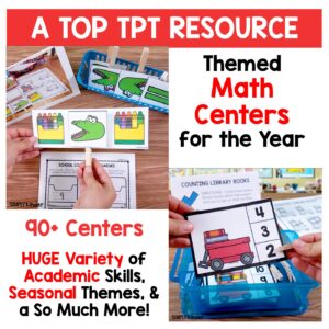 Kindergarten Math Centers - Themed Math Centers Fall, Winter, Spring ...