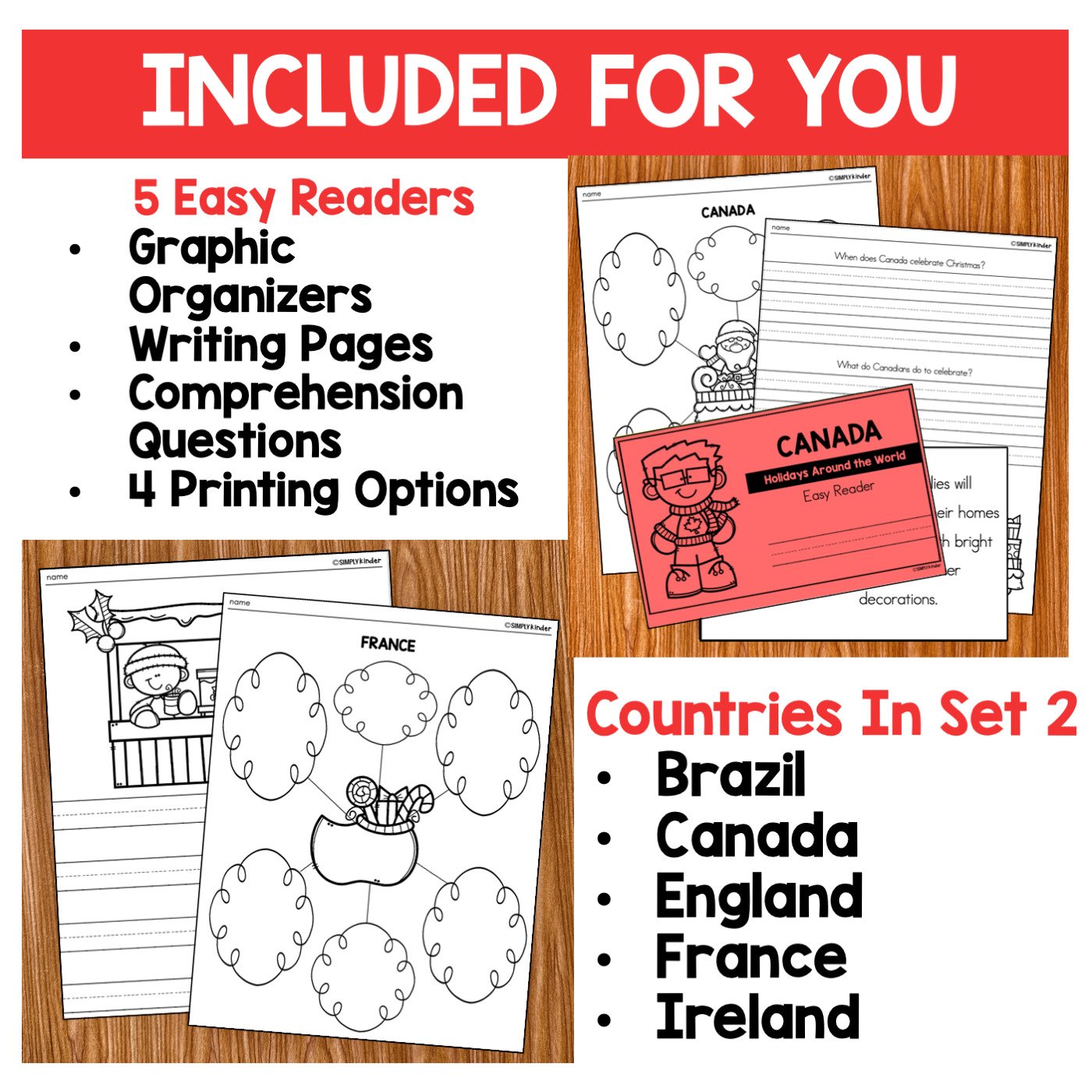 Christmas & Holidays Around the World Informational Easy Readers ...