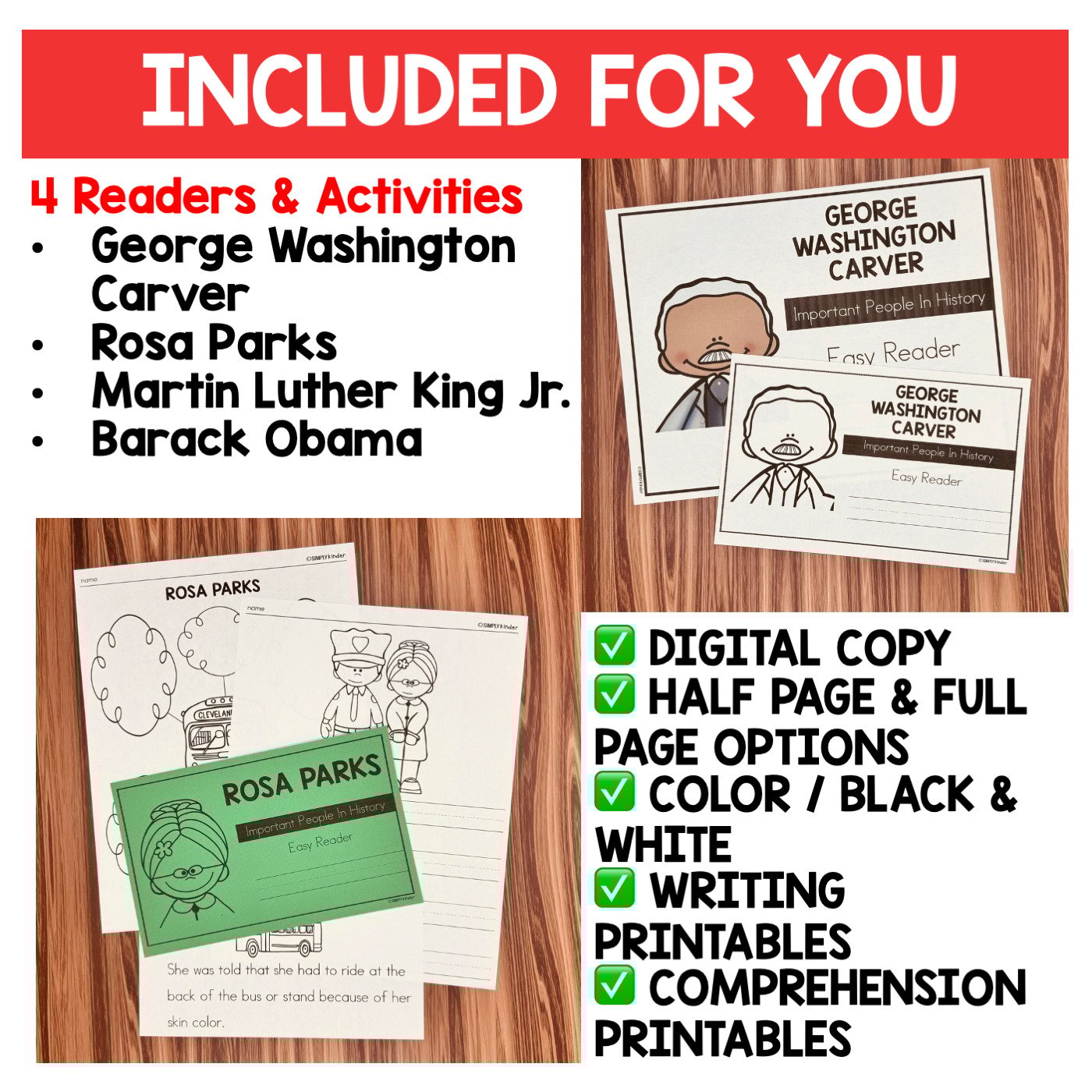 Black History Month Activities, African American Leaders Informational ...