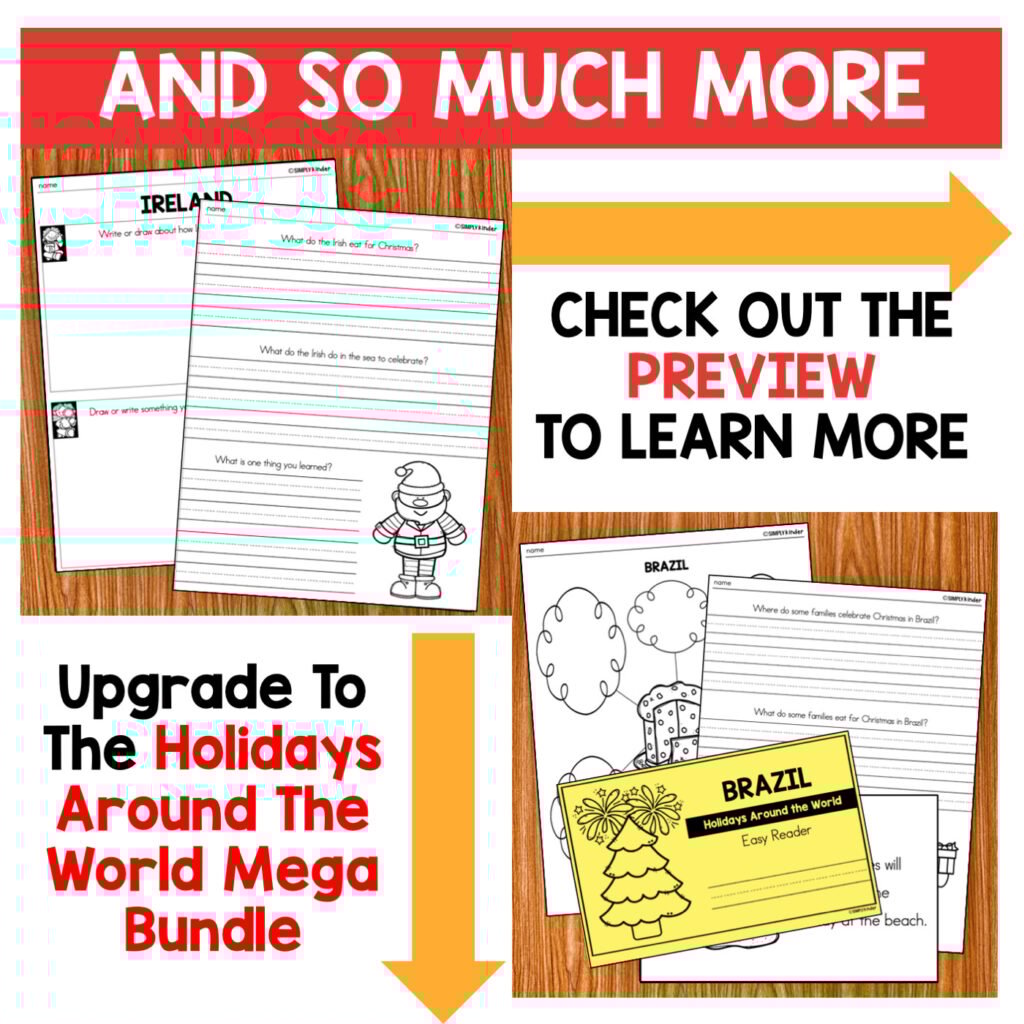 Christmas & Holidays Around the World Informational Easy Readers ...