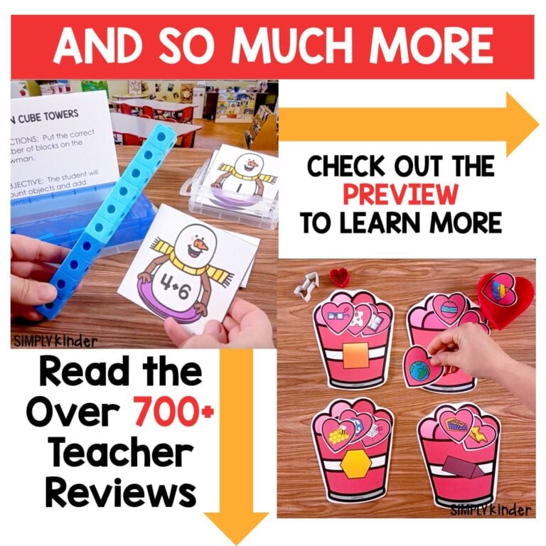 Kindergarten Math Centers - Themed Math Centers Fall, Winter, Spring ...