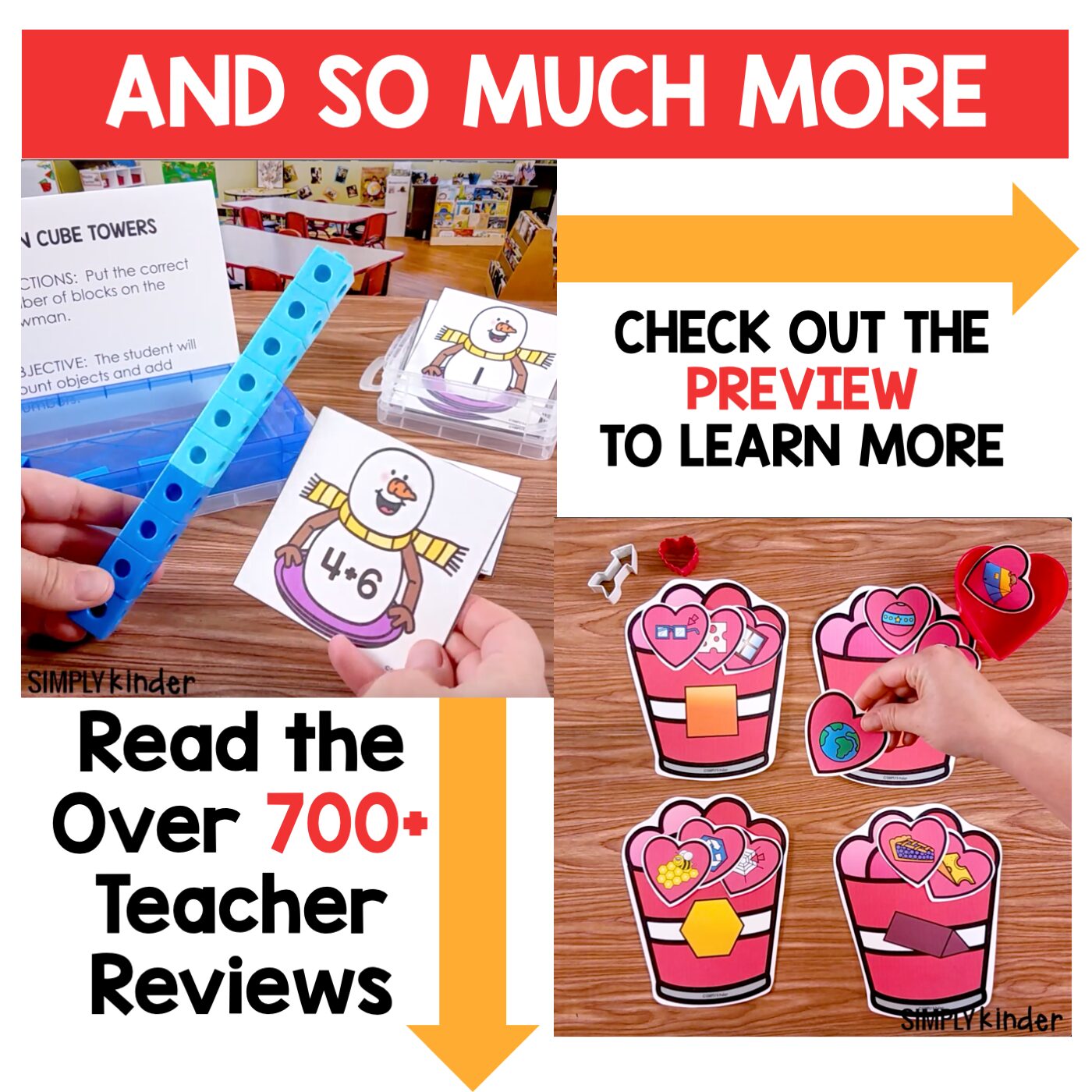 Kindergarten Math Centers - Themed Math Centers Fall, Winter, Spring ...