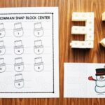 Snowman Snap Block Cards - Letters, Numbers, and Sight Words - Simply ...