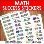Success Stickers - Math - Simply Kinder