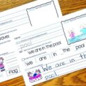 Summer Cut-and-Glue Sentences - Simply Kinder