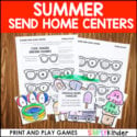 Summer Send Home Centers - Simply Kinder