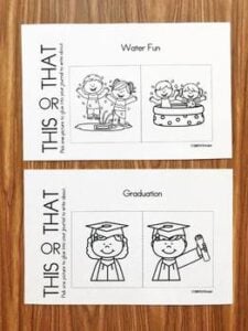 Summer This or That Writing Prompts - Simply Kinder