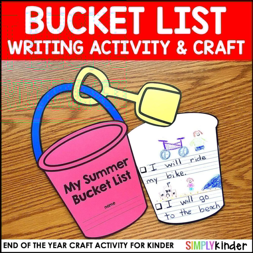 Summer Bucket List Craft & Writing, End of the Year Activity for ...