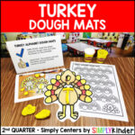 Turkey Dough Mats - Kindergarten Center - Simply Centers - Simply Kinder