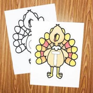 Turkey Dough Mats - Kindergarten Center - Simply Centers - Simply Kinder