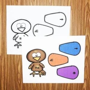 Turkey Sight Word Center - Simply Kinder