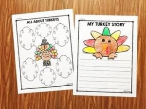 Turkey Writing Craft - Simply Kinder