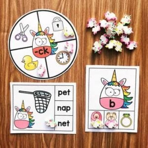 Unicorn Mini Eraser Activities - Simply Kinder