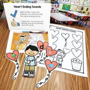 Valentine Ending Sound Center - Simply Kinder