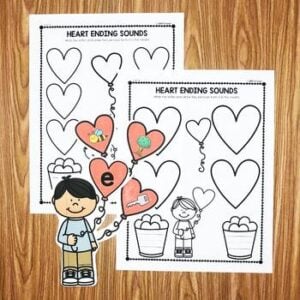 Valentine Ending Sound Center - Simply Kinder