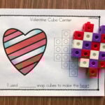 Valentines Day Math - Snap Block Centers - Simply Kinder