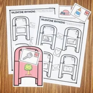 Valentine's Day Rhyming Center - Simply Centers Kindergarten Center ...