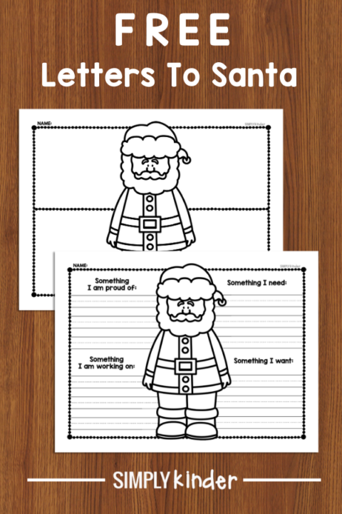 Free Letter to Santa - Simply Kinder