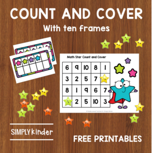 Count & Cover Mats: A Counting Activity For Kindergarten - Simply Kinder