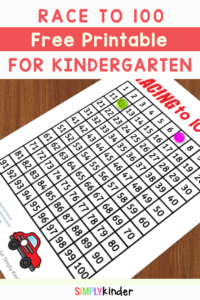 Race to 100: An Awesome Counting Game For Kinders - Simply Kinder