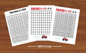 Race to 100: An Awesome Counting Game For Kinders - Simply Kinder