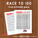 Race to 100: An Awesome Counting Game For Kinders - Simply Kinder