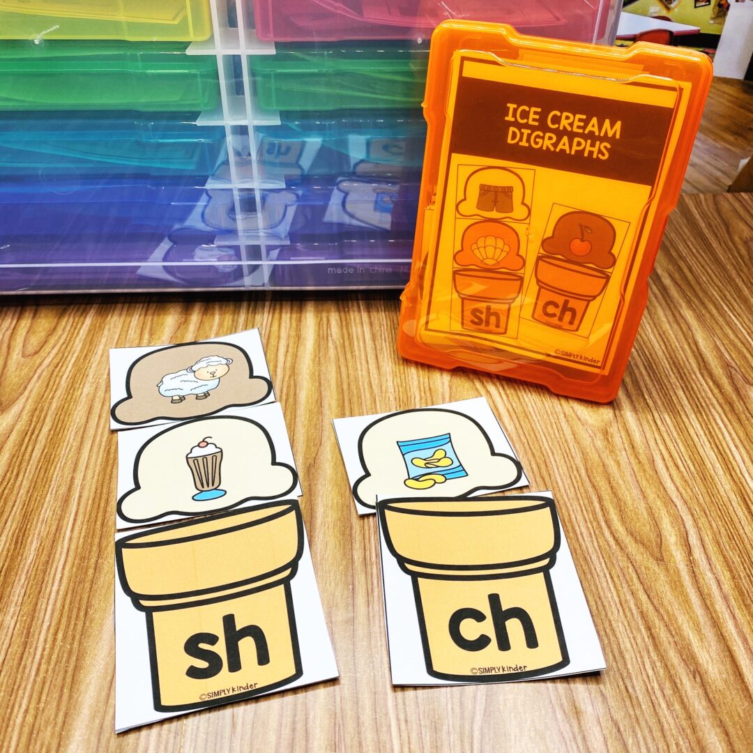 Digraph Ice Cream Scoop Intervention - Simply Kinder