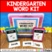 Kindergarten Word Kit - Simply Kinder
